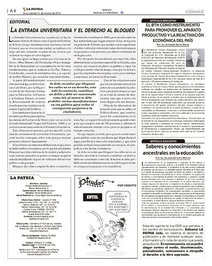 EL BTH COMO INSTRUMENTO PARA PROMOVER EL APARATO PRODUCTIVO Y LA