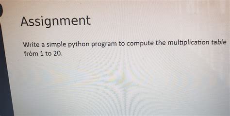 Solved Assignment Write A Simple Python Program To Compute Chegg