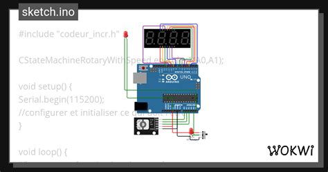 Codeur Incrémental Poo Wokwi Esp32 Stm32 Arduino Simulator