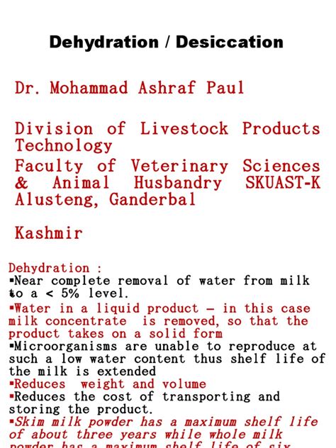 Dehydration Of Milk Pdf Powdered Milk Milk