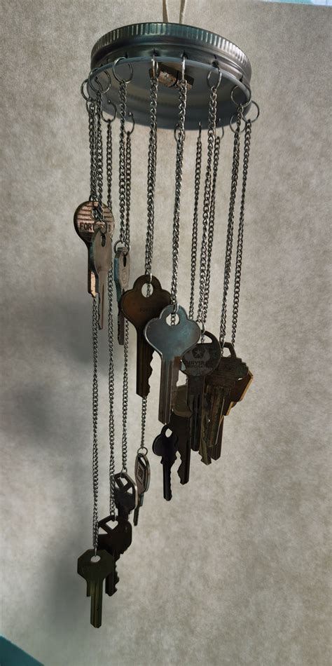 Key Windchime Key Crafts Diy Wind Chimes Old Key Crafts