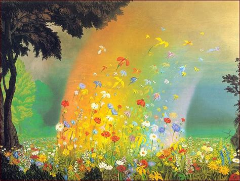 Illustratie Uit Ul De Ricos Rainbow Goblins Rainbow Goblins Nature Illustration Fairytale Art