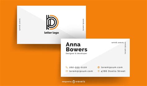 Modern Business Card Design Vector Download