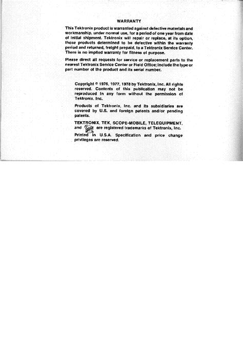 TEKTRONIX L PLUG IN MODULE FOR L SPECTRUM ANALYZER PLUG IN SM Service Manual Download