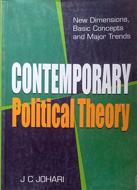 Amazon In Buy CONTEMPORARY Political Theory By JC Johari SECOND HAND