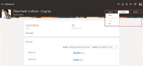 oracle fusion cloud time and labor 22d what s new
