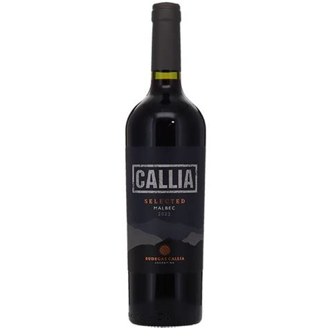 Callia Selected Malbec San Juan 75 Cl X 12