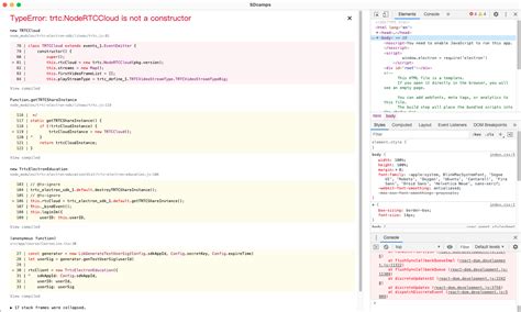 【electron】 【86】【运行时报错：typeerror Trtcnodertccloud Is Not A
