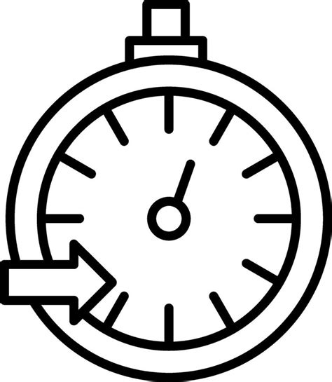 Pace Clock Line Icon 47207411 Vector Art At Vecteezy