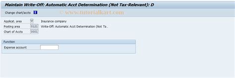Fqz A Sap Tcode Fi Ca Write Off Account Determination