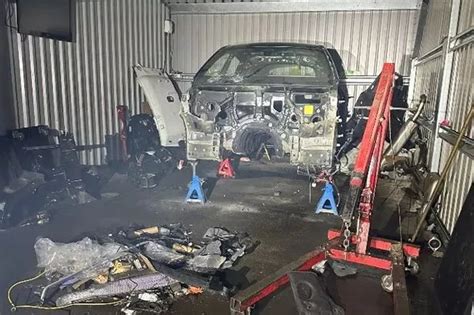 Photos Show Chop Shop Of Full Of Stolen Cars Found In Wickford Police