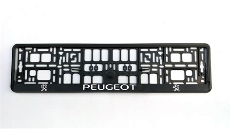 Ramka Tablicy Rejestracyjnej Peugeot Napis Chrom Za Z Z Rzesz W Allegro Pl