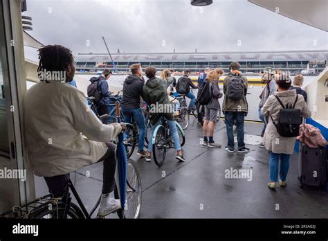 Amsterdam The Netherlands 8 September 2022 People Inside A Gvb