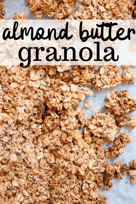 Healthy Almond Butter Granola Recipe Erin Lives Whole