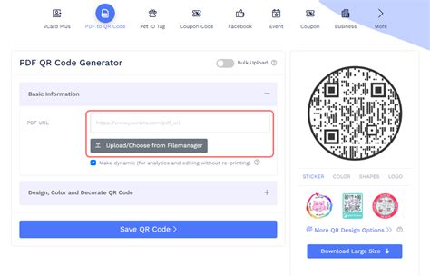 How To Convert PDF To QR Code Free QR Code Generator Online With Logo