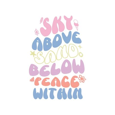 Premium Vector Sky Above Sand Below Peace
