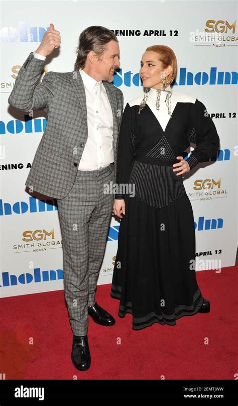 L R Actors Ethan Hawke And Noomi Rapace Attend The Ny Premiere Of