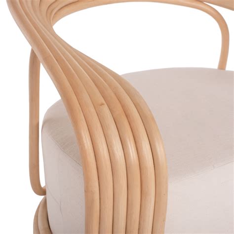ΠΟΛΥΘΡΟΝΑ Duchess ΑΠΟ Rattan ΦΥΣΙΚΟ ΕΚΡΟΥ ΜΑΞΙΛΑΡΙ Hm9478 81x59x70y εκ