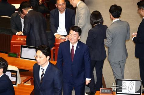 채상병 특검법 투표 마친 안철수 뉴스1