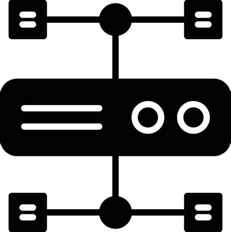 Cluster Computing Glyph Icon 11259647 Vector Art At Vecteezy