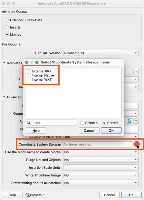 how write a dwg auto cad file with coordinate system community