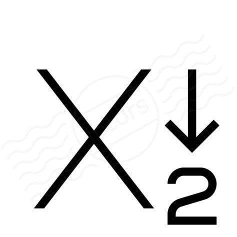 Iconexperience I Collection Font Style Subscript Icon