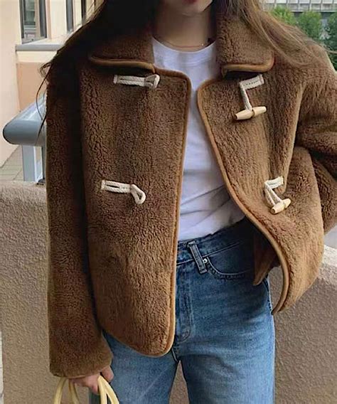 유행예상🔥 투버튼자켓 떡볶이 뽀글이 양털 자켓 무스탕 퍼 후리스 에이블리