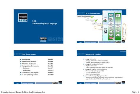 pdf sql structured query language département … · langage de