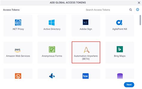 access token for automation anywhere