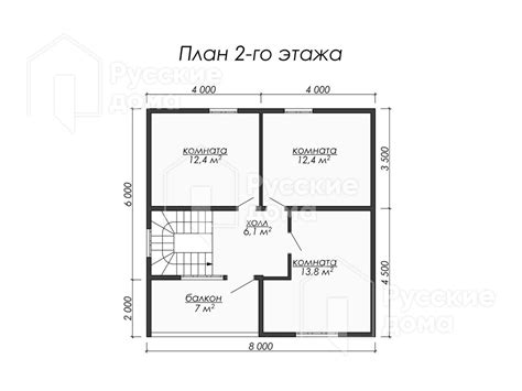 Дома из бруса 8х8 проекты цены на строительство под ключ Русские дома