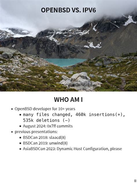 Eurobsdcon2024 Openbsd Vs Ipv6 Slides Pdf I Pv6 Router Computing
