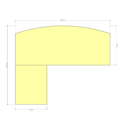 Executive L Shape Curve Table Wooden Furniture And Home Living