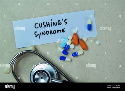 Concept Of Cushing S Syndrome Write On Sticky Notes Isolated On Wooden Table Stock Photo Alamy