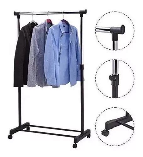 Arara Cabideiro Duplo Aço Inox Rodinhas Para Roupas R 79 em São