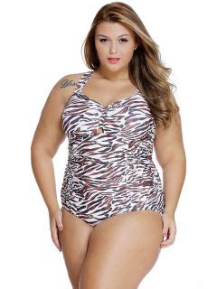 White Sexy Cut Out Bandage One Piece Plus Size Swimsuits Online