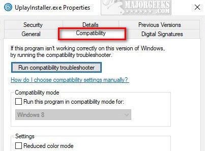 How To Hide Or Show The Compatibility Tab In File Explorer Properties