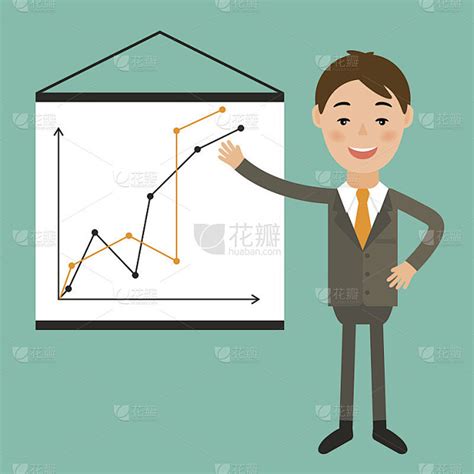 平面设计风格的商人插图