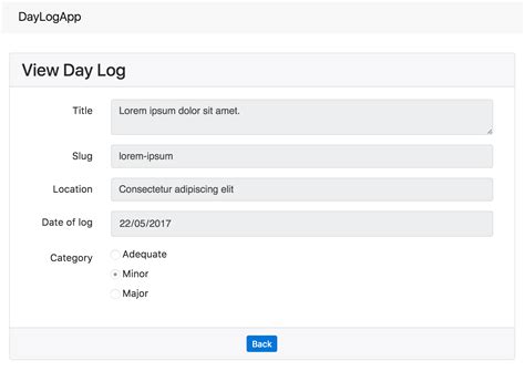 Day Log App In Django Part Show A DayLog Giltroymeren Personal Blog