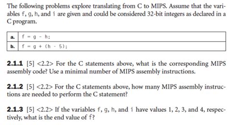 Solved The Following Problems Explore Translating From C To