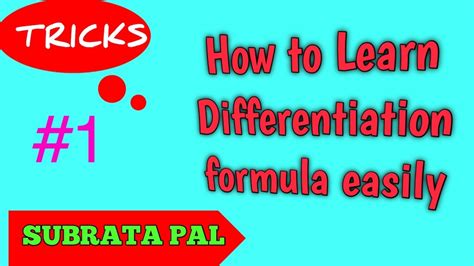 All Important Differentiation Formula Class 12 Wbchse Isc Cbse Derivatives Subrata