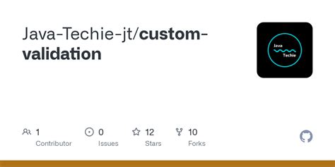 github java techie jt custom validation