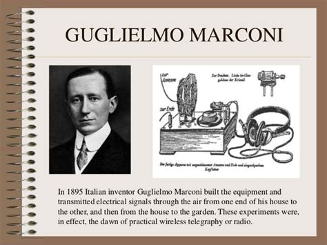 Guglielmo Marconi Wireless Telegraph