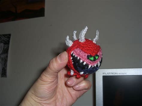 My Cacodemon From Doom Pc Game Crochet Amigurumi Knit Crochet Asdf