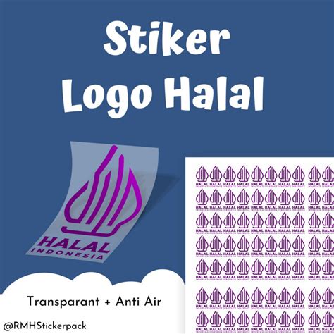 Jual Stiker Halal Logo Halal Stiker Makanan Halal Stiker Transparant Stiker Minuman Halal