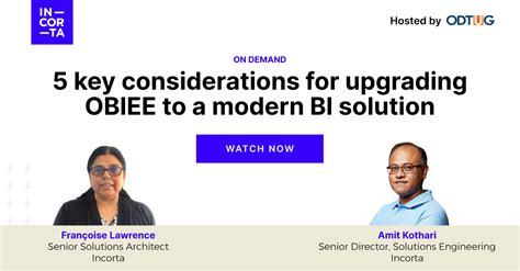 5 Key Considerations For Upgrading Obiee To A Modern Bi Solution