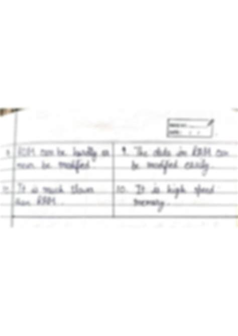 SOLUTION Difference Between Ram And Rom Studypool SOLUTION Difference Between Ram And Rom Studypool