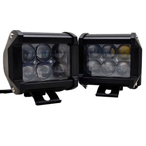 Par De Faros Led Leds Con Luz De Alta Intensidad Potencia De W Y En Cada Led W