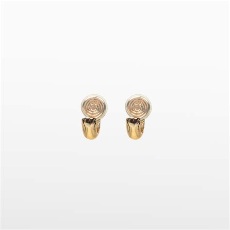 Small Hoop Clip On Earrings In Gold Aiori