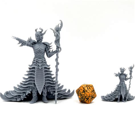 3d Printable Dark Queen Tiamat Human Avatar Empress Of Dragons By