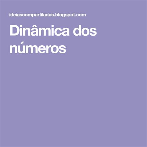 Dinâmica dos números Números Par e impar Números pares e ímpares